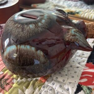 Hull Pottery | Accents | Rare 957 Vintage Hull Corky The Pig Bank With ...